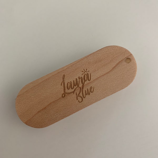 Wooden USB Stick. Wood USB Flash Drive Engraved With Logo or Text ...