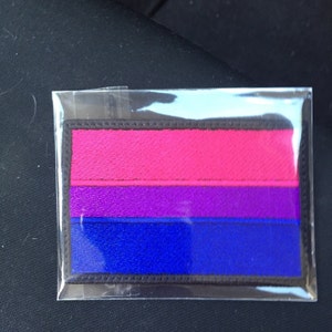 Bisexual Gay Pride Flag Embroidered Patch - Etsy