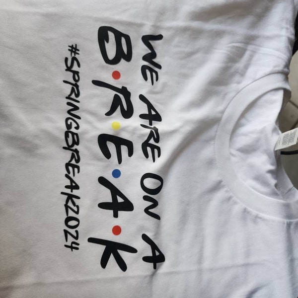 We Are on A Break T-shirt, Spring Vacation Shirt, Spring Break Shirt ...