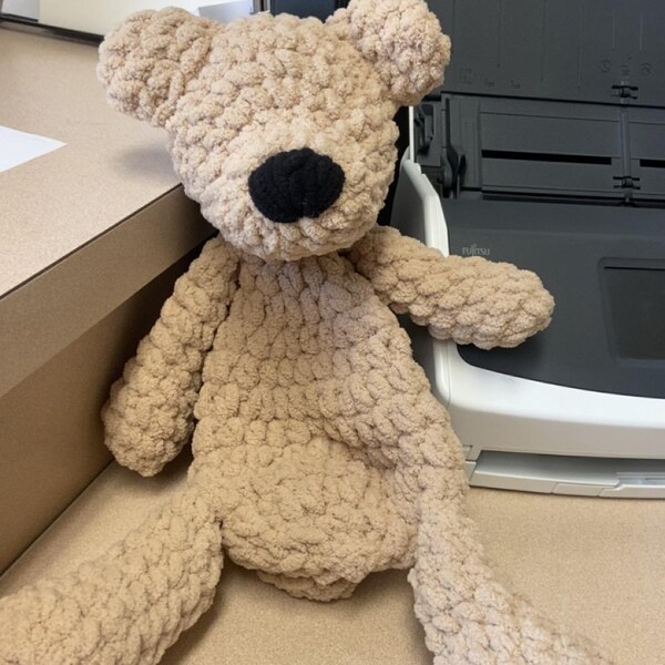 Jr. Bear the Bear Snuggler Crochet Pattern, Bear Pattern, Crochet Bear ...