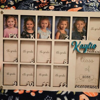 School Years Photo Picture Frame 3x5 Photos Keep Sake Picture Frame Pk ...