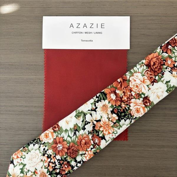 Rust Wedding Tie, Burnt Orange and Sage Floral Tie, Terracotta Floral ...