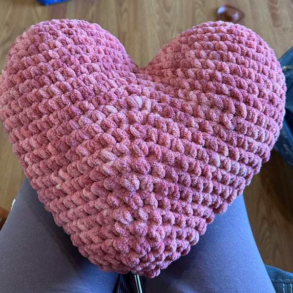Cozy Heart Cushion PDF Crochet Pattern - Etsy