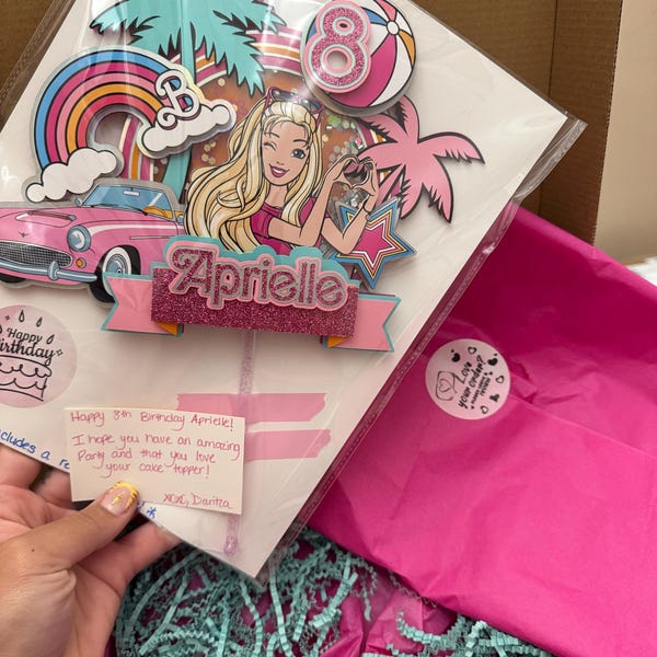 Olivia R Cake Topper - Guts Birthday Decor - Sour Birthday Decor - OR ...