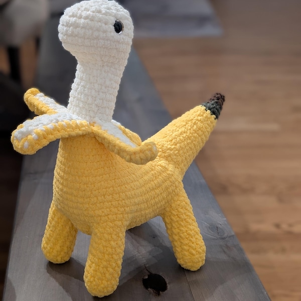 Bananasaurus Dinosaur NO SEW Crochet Pattern - Etsy