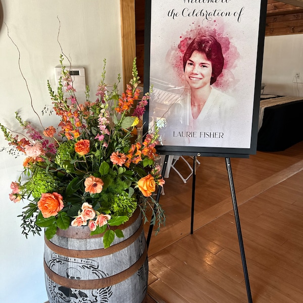 Funeral Reception Welcomesign for Men,,funeral Welcome Sign for Men ...