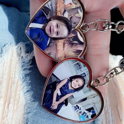 Photo Keychain Photo Key Chain Double Sided Photo Keychain Custom Photo ...