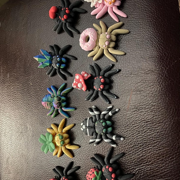 Tiny Magical Articulated Crystal Spider Fidget - Etsy