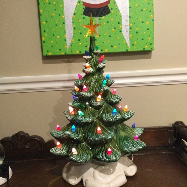 Large Ceramic Christmas Tree Stars. Replacement Star. Aqua-blue-clear ...