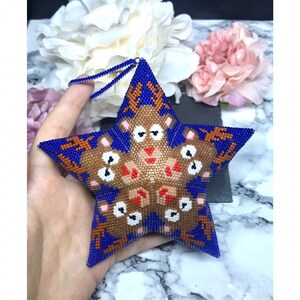 3D Peyote Star Mouse Lovers Pattern 30 rows is a | Etsy