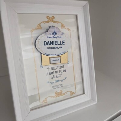 Cast Member Name Tag Display Frame and Print Casting Agency Door ...
