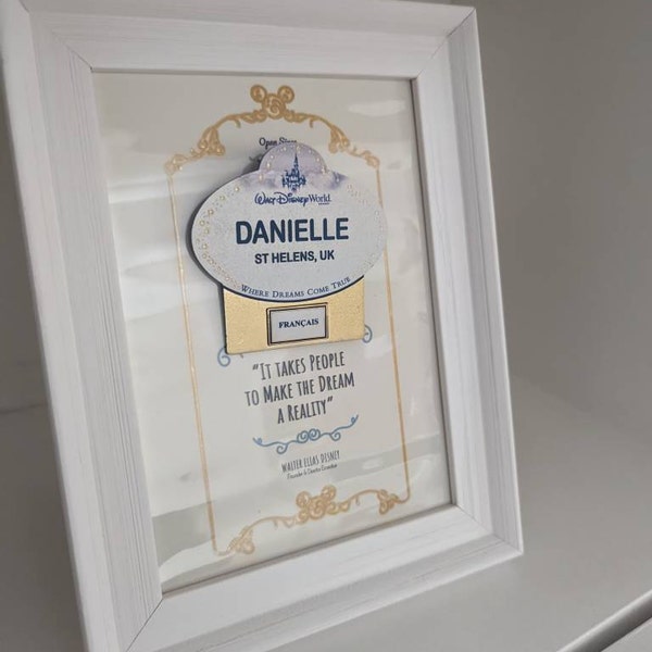 Cast Member Name Tag Display Frame and Print | Casting Agency Door ...