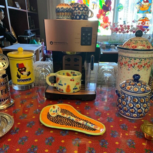 Handmade Ceramic Pottery Mugs, Cute Aesthetic Mug, Coffee Clay Mug ...