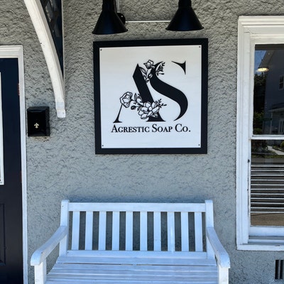 Photography Logo Sign, Custom Logo Sign, Raised 3D Logo Sign, Wooden ...