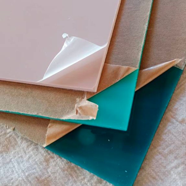 Acrylic (PMMA) Opaque Color Sheet, 3.0mm Thickness (.118") - Pale Pink ...