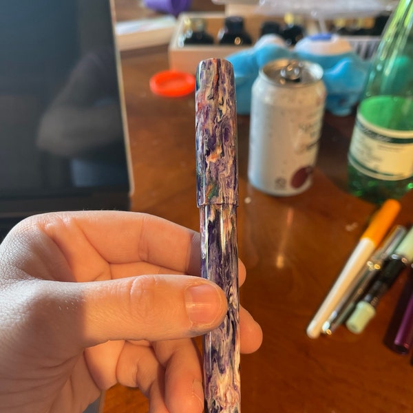 Agape Fountain Pen - "unicorn Poop" Diamondcast™ by Divine Pens Plus - Etsy