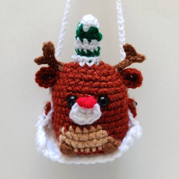 Swinging Holiday Squad Crochet Patterns, Christmas Car Hanging Crochet ...