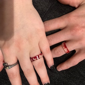 Blood Ring / Vampire Ring / Red Blood Drop / Vampire Gothic Jewelry ...