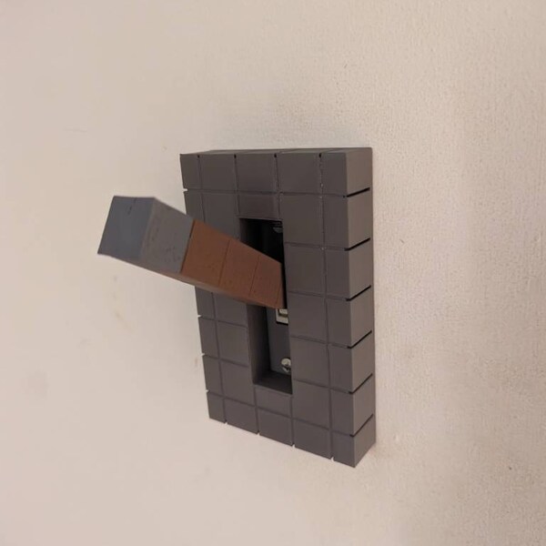 Minecraft-inspired Lever Triple Light Switch Plate - Etsy