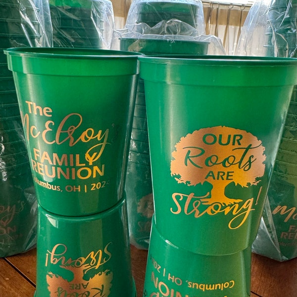 Family Reunion Stadium Cups, Family Reunion Ideas, Family Reunion Party ...