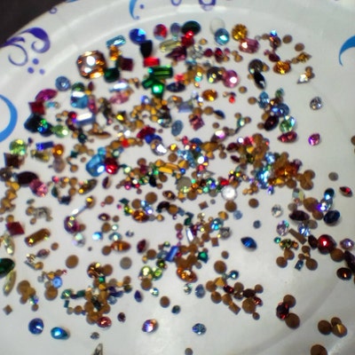 Vintage Swarovski Rhinestone Lot Fancy Crystal Clay Mix 10pp 34SS ...