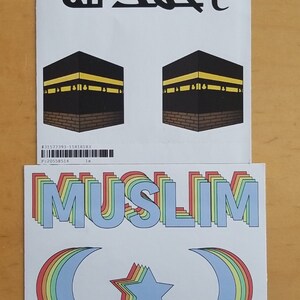 Large Hijabi Grad Sticker, Alhamdulillah Cap, Muslim Stickers, Hijabi ...