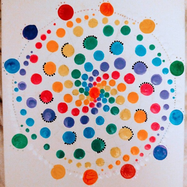 Dot Art Mandala Dot on Top Practice Pages Set 1 - 5 Mandalas in 5 Sizes ...