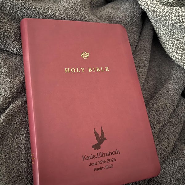 Personalized KJV Bible King James Version, Large Print Thinline Holy ...