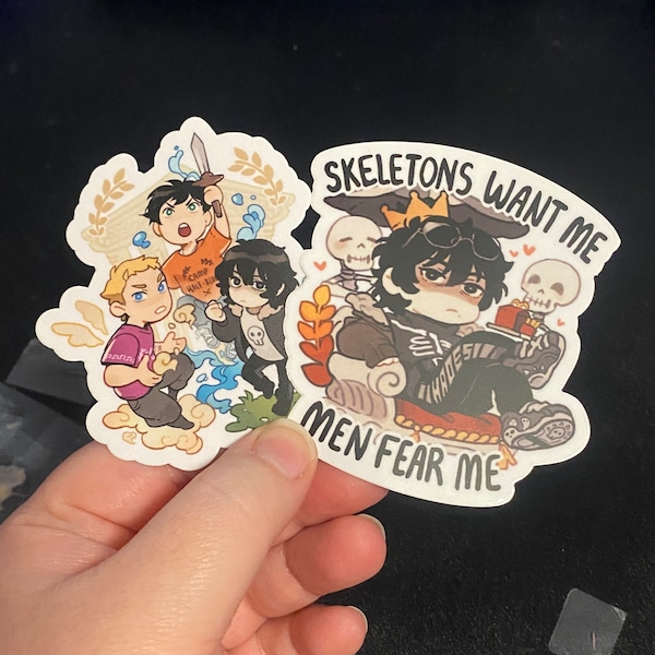 Percy Jackson - Nico Di Angelo Skeleton Sticker - Etsy