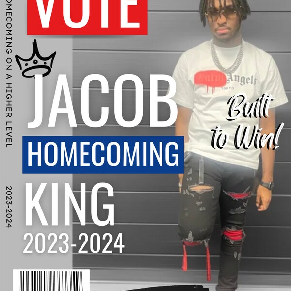 Homecoming King, Homecoming Prince Magazine Styled Poster, Class ...