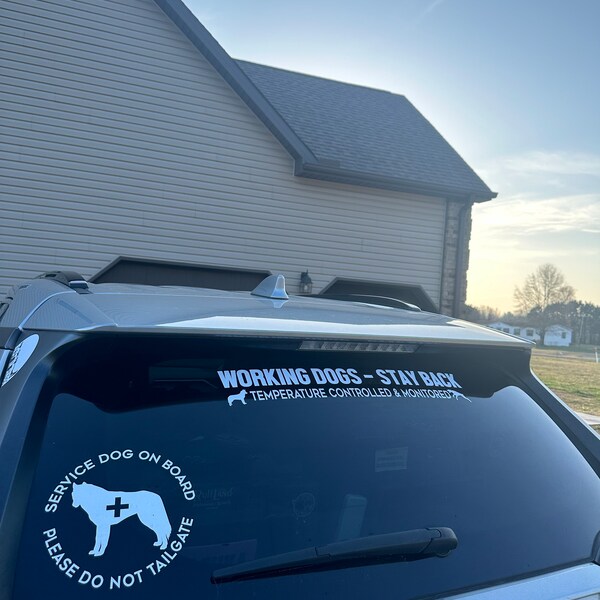 CAUTION K9 - Stay Back - Temperature Controlled Decal Car, Truck ...