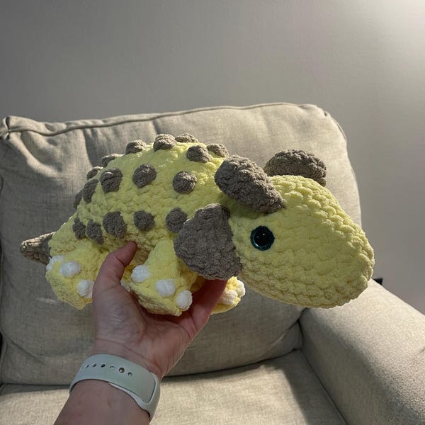 Ankylosaurus Dinosaur Crochet Pattern PDF - Amigurumi, Chunky Yarn ...