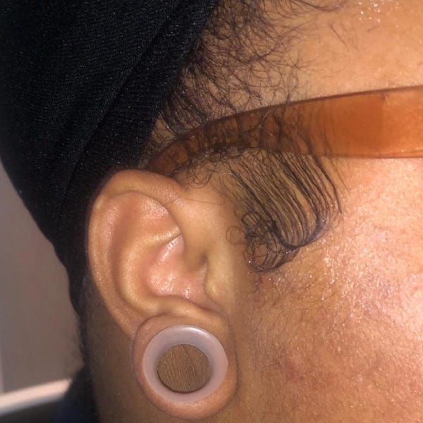 Milky Way Spiral Silver Steel Ear Weights Spirals Hangers Pair Ear ...