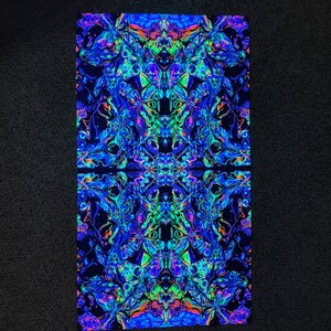 Chroma Zen blacklight Tapestry Psychedelic UV Reactive - Etsy