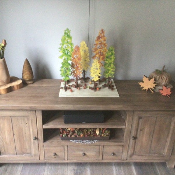 Decorative Freestanding Wood Trees in Various Sizes - Hand-painted ...
