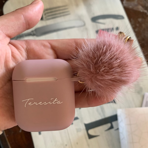 Custom Airpods Pro 3 Case Cute With Pom Pom Keychain,silicone AirPod ...