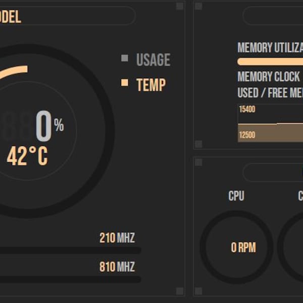 AIDA64 Sensor Panel Template | High-performance Green Neon Theme ...