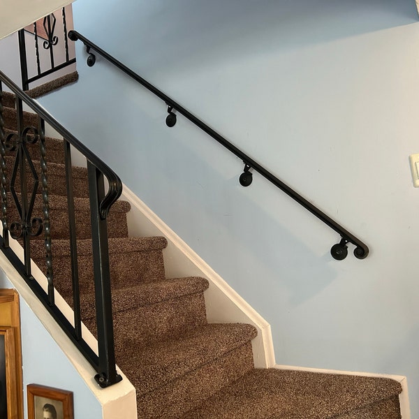 Metal Handrail 2" Molding Cap Volute, Flat Black - Etsy