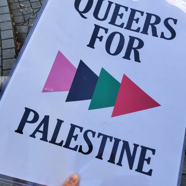 Queers for Palestine Free Palestine Poster, Printable Wall Art, Digital ...