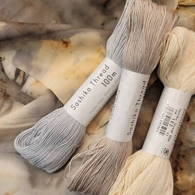 Slow Stitch Linen and Floss Bundle Silver Lining - Etsy