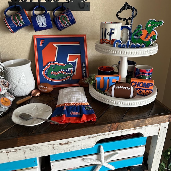 Florida Gators Tier Tray Decor - Table and Desk Art - Etsy