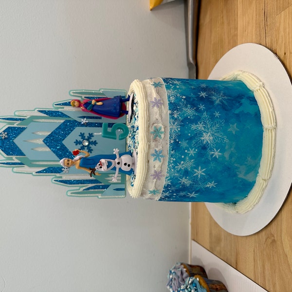 Frozen Castle Cake Topper or Cakecup Tower Stand - Frozen Cake Topper ...