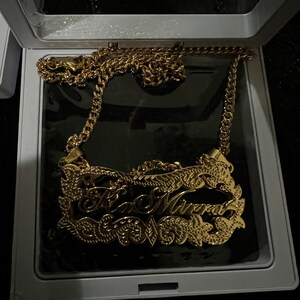 Real 18K Gold Filled Custom Name Necklace Birthstone - Etsy