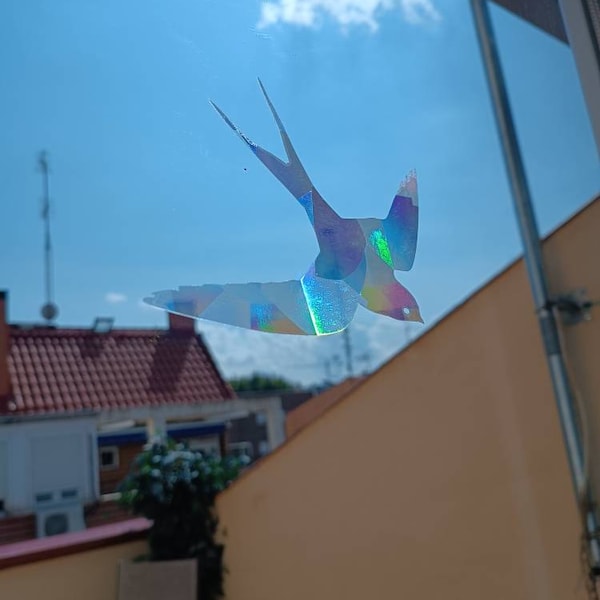 Sunrise Suncatcher, Holographic Sticker, Sun Catcher Decal, Rainbow ...