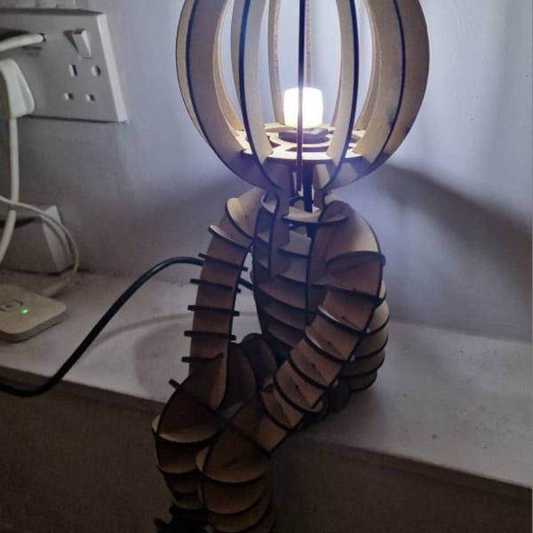 Human Figure Table Lamp Shade, DXF SVG Laser Cut Files, 4mm or 3mm ...