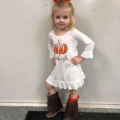 Thanksgiving Girls Dress, Personalized Thanksgiving Girls Dress ...