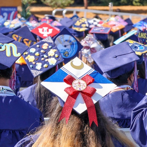 UT Austin Graduation Topper Texas Longhorn Graduation Cap Custom Made ...