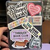 Thriller Book Club Sticker Bookish Stickers Gifts for Readers Coffee ...