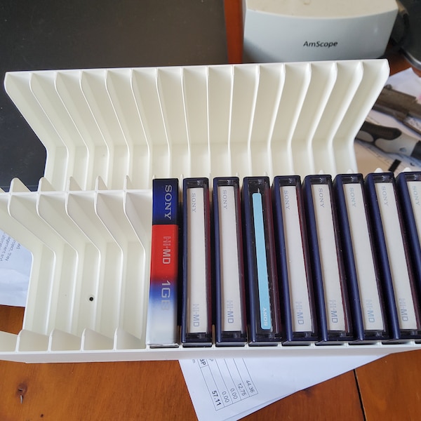 CD Cases Tray holds 18 in a 1x18 Layout Storage/holder/stand/rack/box ...