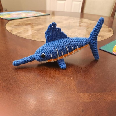 PATTERN: Monty the Marlin Pattern Amigurumi Marlin Pattern Crocheted ...